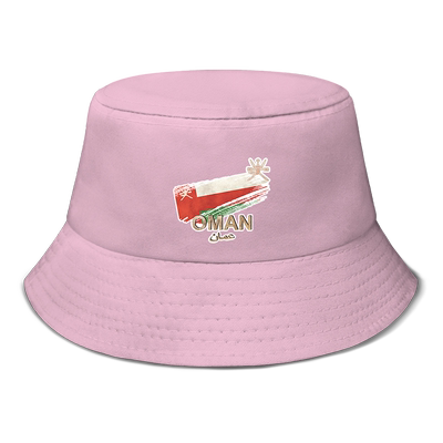 阿曼Oman国旗标志印花渔夫帽男女帽子防晒夏天太阳帽0010设 无界