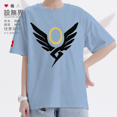 守望先锋瑞士天使Mercy徽短袖T恤