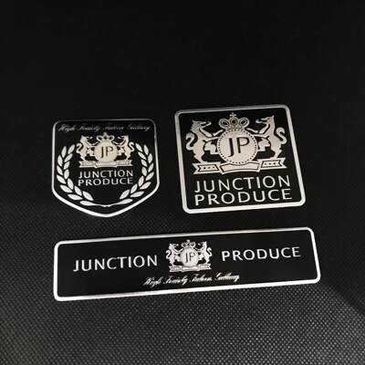 铝合金JP金属徽章车贴装饰