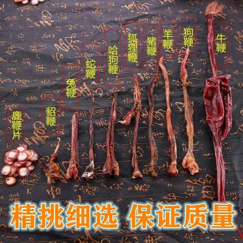 正宗中药材海肾狗鞭鹿鞭干15鞭牛蛇羊男性滋补养生泡酒料煲汤整根