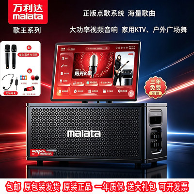 万利达智能视频点歌音箱充电话筒
