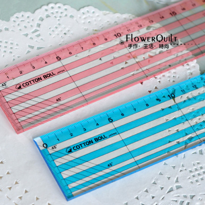 日本进口金龟COTTON BOLL 拼布尺  15CM和30CM可选