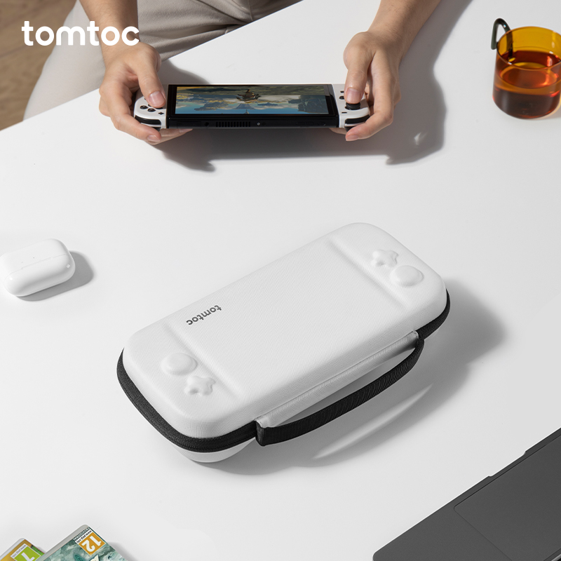 tomtoc Switch OLED收纳包保护壳保护包NS保护套适用于任天堂 Switch OLED掌机新老兼容带壳收纳G05M1_虎窝淘