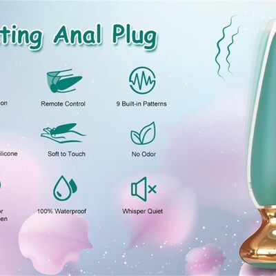 Remote Control Anal Vibrator Prostate Massager Dildo Butt Pl