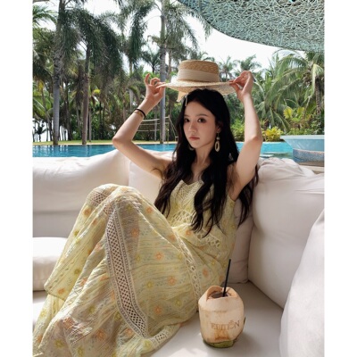 Zwinnie/詹维尼【刺绣小雏菊-独家系列】吊带连衣裙 GHY202608