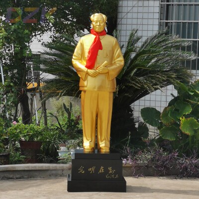 毛主席雕塑像 大堂公司酒店装饰大型伟人工艺品 真人比例1.83米u7