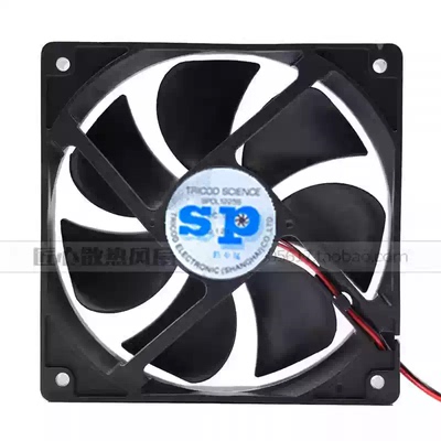 TRICOD SCIENCE SPDL1225S DC 12V 0.12A 12025 静音电脑风扇