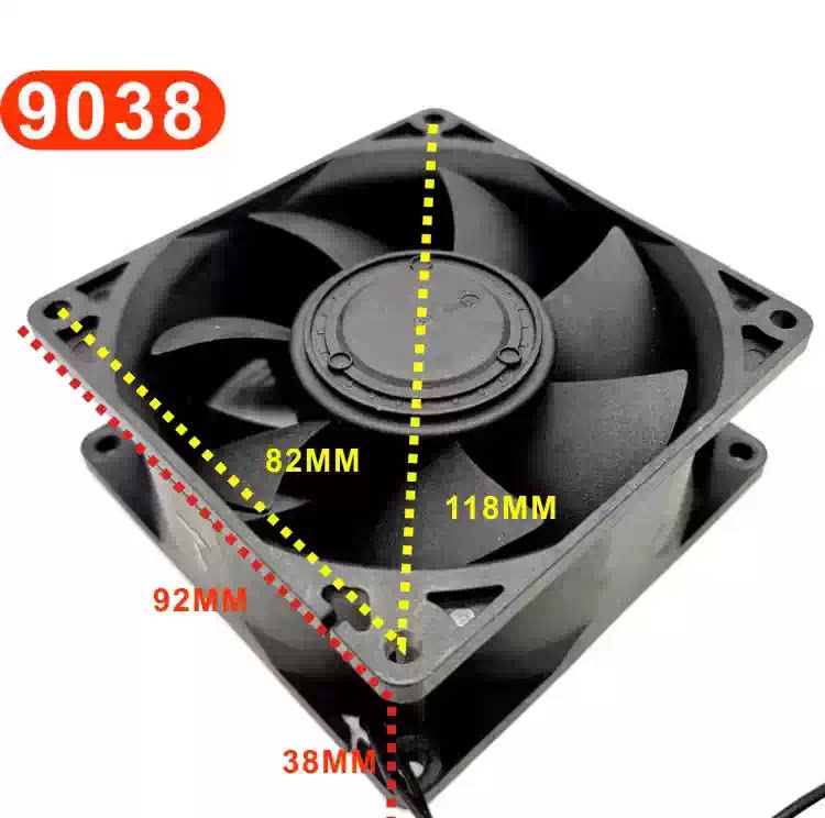 原装 WDF9238BL全新EC220V 9cm 变频器 92X92X38MM 散热风扇风机