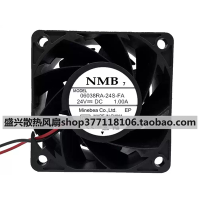 06038RA-24S-FA NMB 6038 24V 1.00A 6CM 大风量 变频器散热风扇