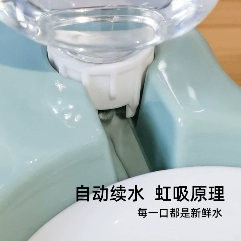 猫咪狗喂食器自动饮水机二合一 猫咪狗狗食盆水盆一体宠物用品