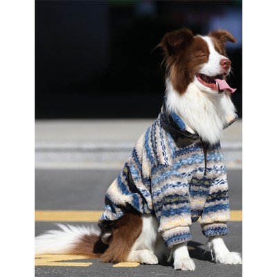 狗狗衣服大型犬边牧金毛羊羔绒外套狗狗秋冬保暖拉炼宠物冬装