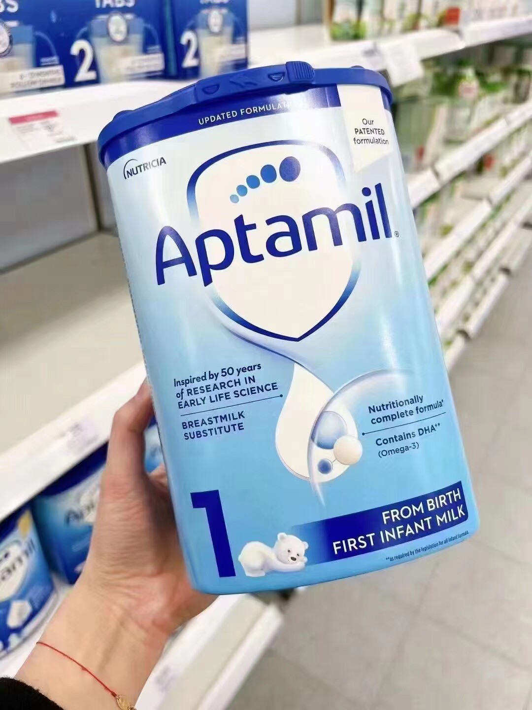 直邮 英国原装进口Aptamil爱他美幼儿配方牛奶粉1段0-6个月2桶