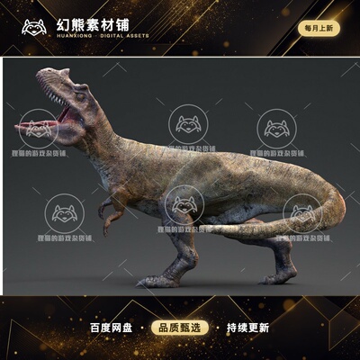 Unity Dinosaur Ceratosaurus 82 Animations Real Dinosaur 1.1