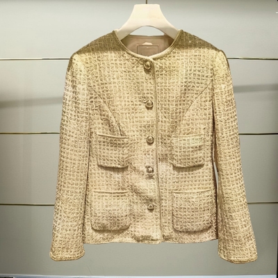福正品2025春季 CSA1043150-250金色气质外套-4990