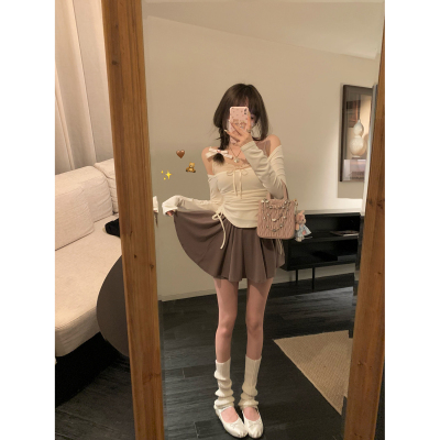NSSCOLLECTION拼接立体感裙裤