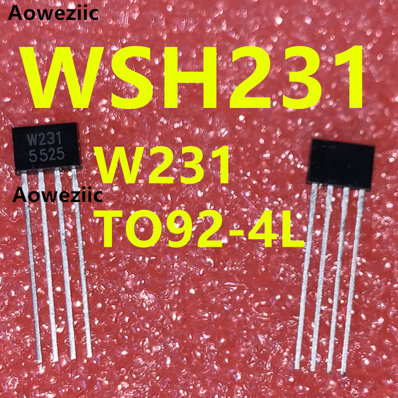 WSH231 W231 TO92-4 可识别南磁极或者北磁极 双独立输出霍尔开关_虎窝淘
