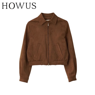 ins风休闲机车皮衣短外套