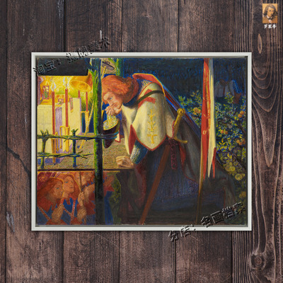 加拉哈德爵士在被毁的教堂 Sir Galahad at the ruined Chapel 画