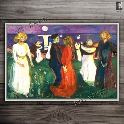 生命之舞 The Dance of Life 蒙克艺术油画表现力 Munch舞蹈party