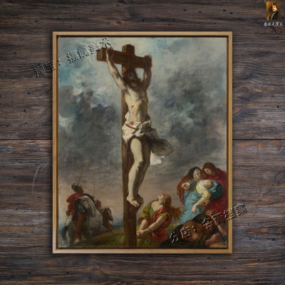 型架上的圣主 德拉克洛瓦  church paintings Delacroix 装饰壁画