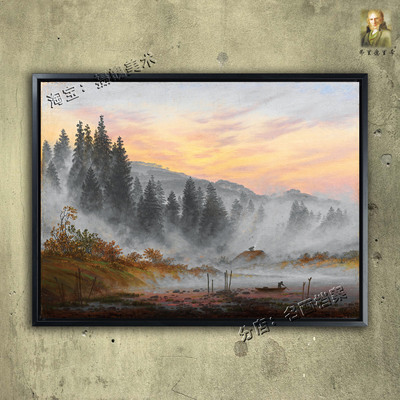 一天的时间:早晨 The Morning 弗里德里希Friedrich 德国风景油画