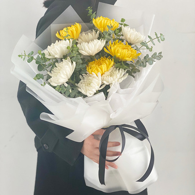 上海清明节菊花束同城丧事祭祀扫墓吊唁追悼南京杭州配送