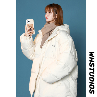 胖mm大码加厚棉衣女冬季宽松棉服