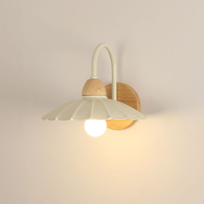 复古卧室床头灯法式实木简约壁灯