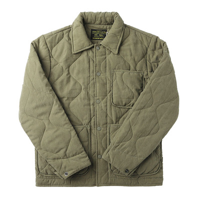 偏厚秋冬桃皮绒工装棉衣保暖外套