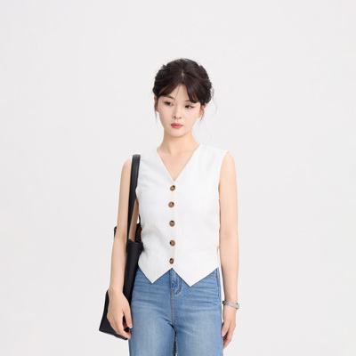 REST HEART 2025夏季新品 简约西装马甲短裤套装