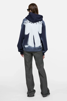 日本购 acne studio连帽做旧卫衣 休闲 蝴蝶结26/2 不退换