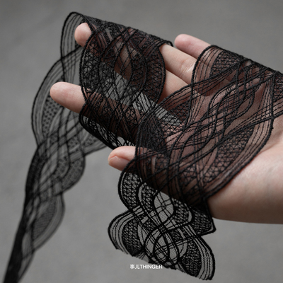 事儿THINGER  第九交响曲·原创刺绣丝带花边｜无弹透感蕾丝织带