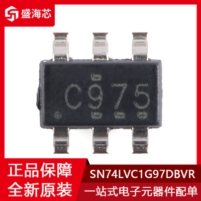 丝印C975 SN74LVC1G97DBVR 封装SOT-23-6可配置多功能门芯片 全新