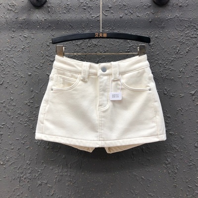 秋冬新款灯芯绒加绒加厚半身裙女