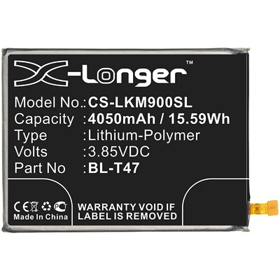 适用于LG G900 Velvet G900EMW LMG900QM BL-T47手机电池