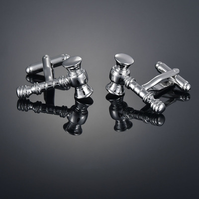 时尚银色锤子袖钉 法式长袖衬衫袖钉 衬衣配饰Cufflinks