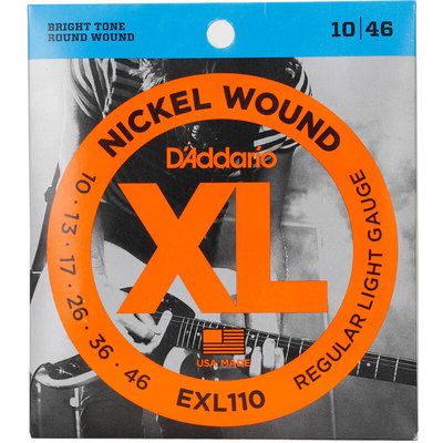 *美国  D'Addario 达达里奥 电吉他弦 EXL110/120 镍缠绕琴弦