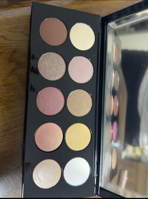 绝版美代pat7 pat mcgrath labs 第7代十色眼影盘 珠光哑光大地色