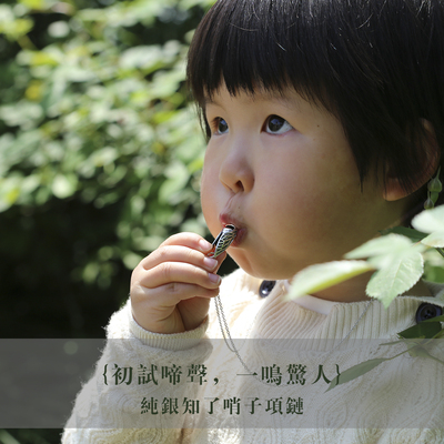 蝉哨，惊人一鸣，纯银制纯银项链