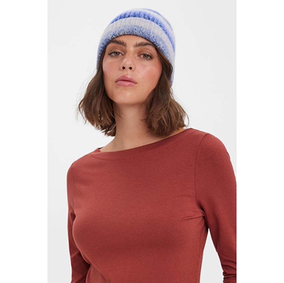 丹麦极简VD渐变螺纹无檐针织帽