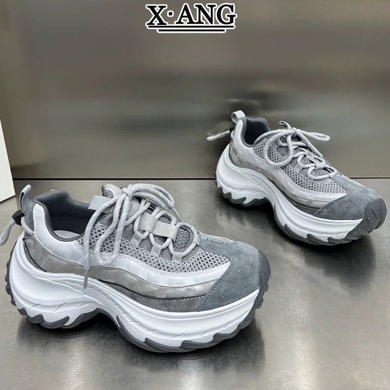 现货~爆款巴黎老爹鞋女款2026新款百搭厚底增高轻便休闲运动鞋子