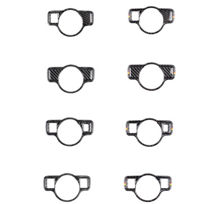 适用奔驰ABCEG级CLAGLAGLEGLKGLGLSSLMLSLC碳纤维灯开关装饰框贴