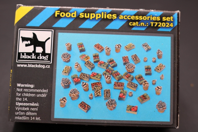 1/72袋装食品、篮子和板条箱配件树脂素体套装T72024