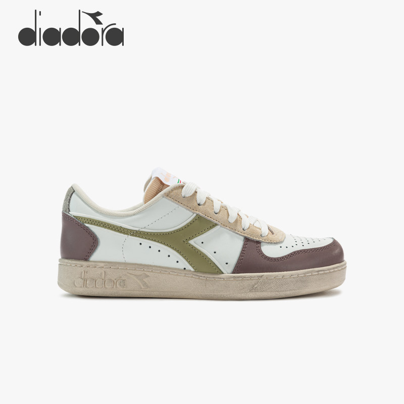 diadora/迪亚多纳女鞋复古石洗做旧休闲鞋MAGIC BASKET低帮板鞋