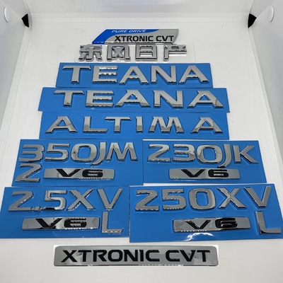 适用天籁车标 2.5XV V6英文标志 230JK 350JM TEANA ALTIMA车尾标