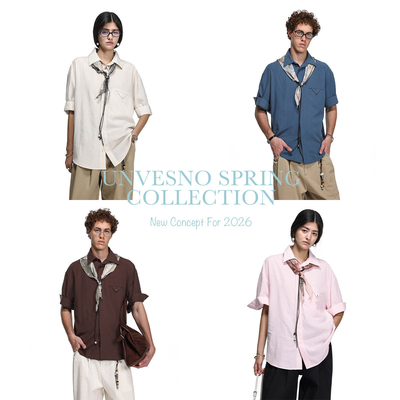 莱赛尔亚麻三角口袋衬衫