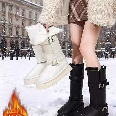 东北零下40度防寒防水长筒雪地靴女高筒保暖哈尔滨雪乡长白山长靴