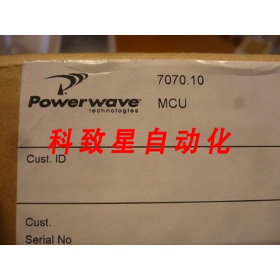 工业配件POWERWAVE MCU 7070.10控制器