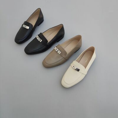 FEDERICA DI DONATO 25羊皮2穿kelly扣乐福鞋 舒适一脚蹬平底女鞋