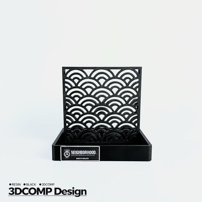 NEIGHBORHOOD SRL NBHD块根龙舌兰布纹球3D打印接水盘底座 隔水垫